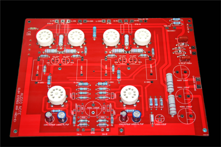 NEW AN EL84 push-pull amplifier, tube, power amplifier, PCB circuit board 9V filament power ...