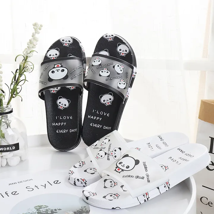New Fashion Cartoon Anime Panda House Slippers for Lady Slippers ...