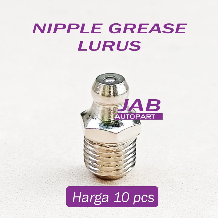 [10 pcs] Grease Nipple Napel Grease Nepel Grease Lurus Straight ...
