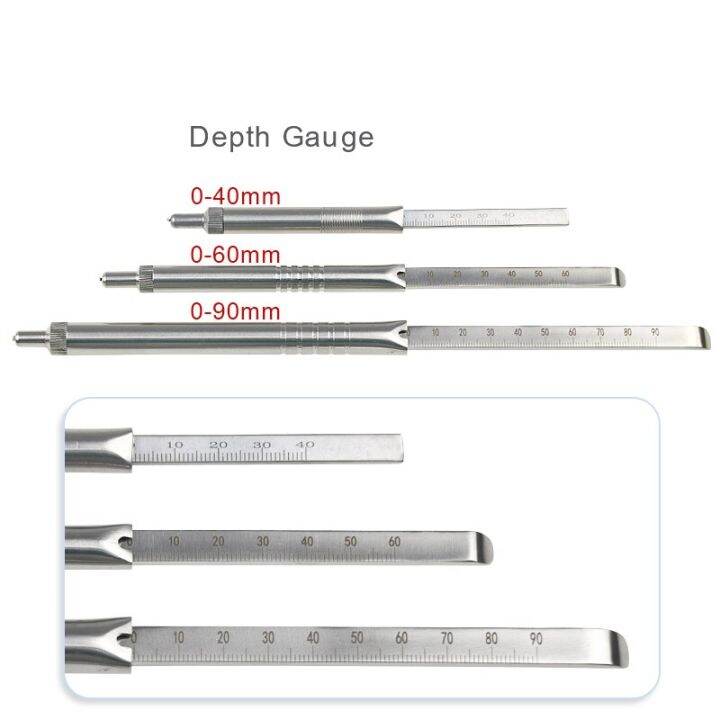 Stainless Steel Depth Gauge Sounding Gauge Orthopedic Tool Instruments ...