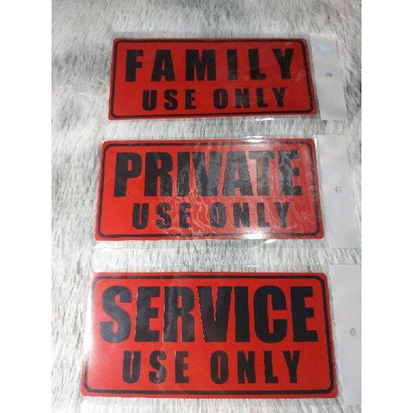 SERVICE USE ONLY STICKERS | Lazada PH
