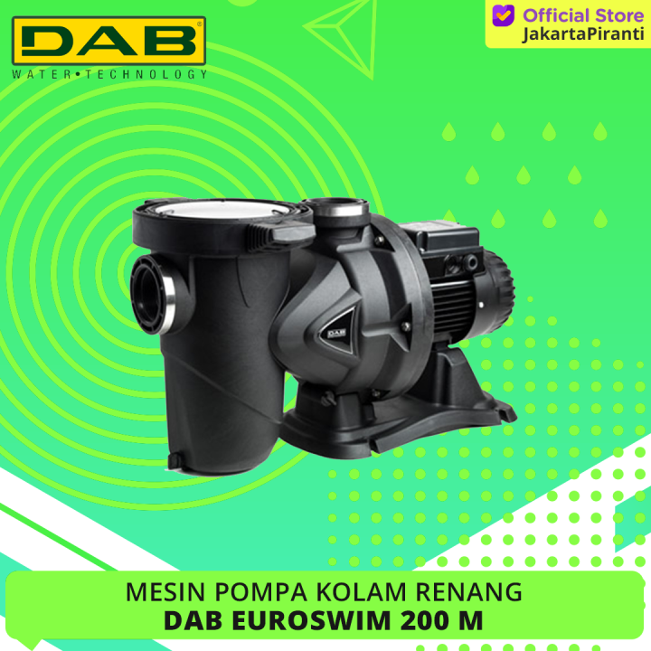 Mesin Pompa Air Kolam Renang Pool Pump 2 HP DAB Euroswim 200 | Euroswim ...