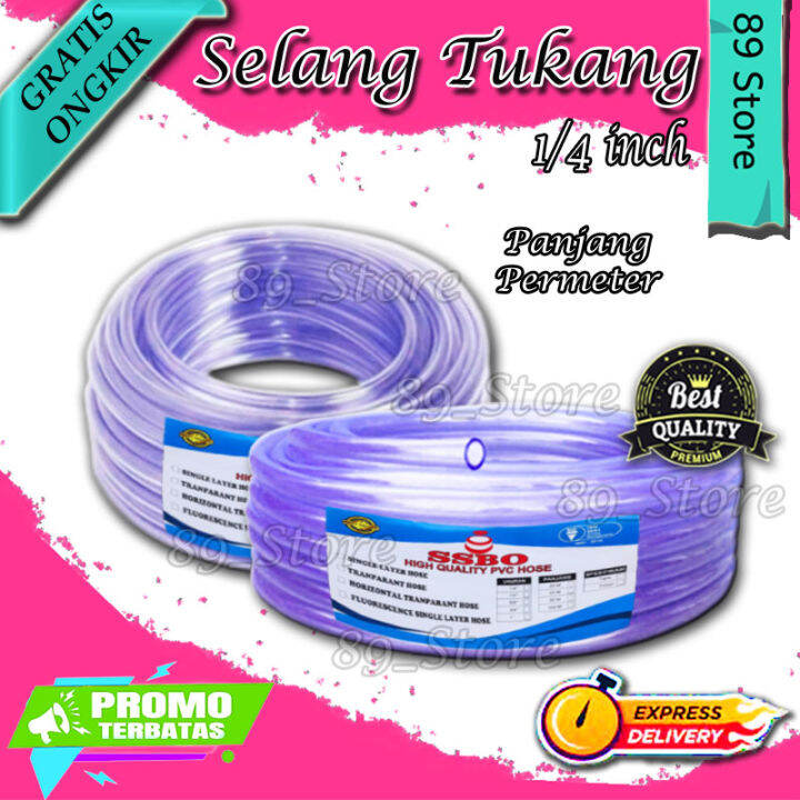 SELANG TUKANG BANGUNAN SELANG AIR TIMBANG AQUARIUM KECIL 1/4 INCH ...