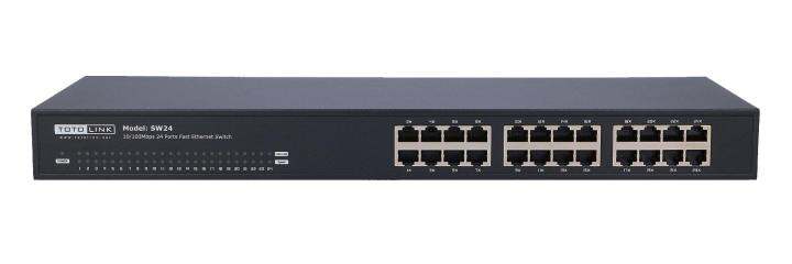 TOTOLINK รุ่น SW24 24-Port 10/100Mbps Rackmount Switch (Lifetime ...