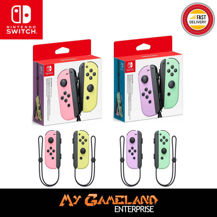 Nintendo Switch Joy Con Pastel Pink / Pastel Yellow | Pastel Purple ...
