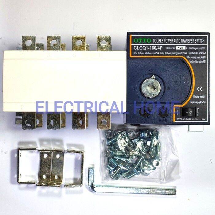 Auto Transfer Switch ATS 4P 125A/Motorized Ohm Saklar 125A | Lazada ...