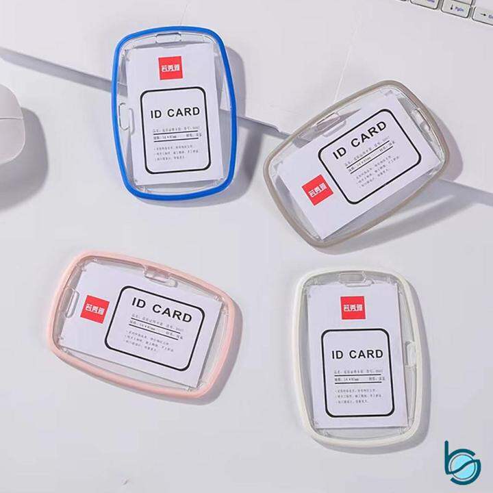ID Card Holder/Card holder Acrylic /Name Tag DIY Kualitas Bagus Unik ...