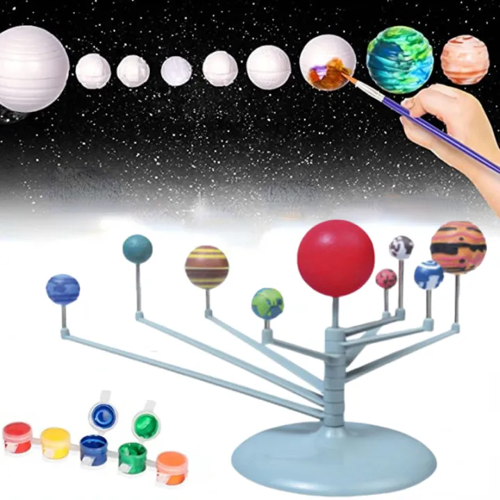 Solar System Model Toys DIY Assembly 9 Planets Solar System Science ...