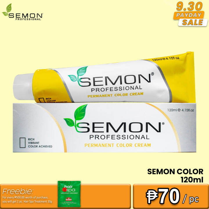 Semon Color Cream 120ml 7/11 M. Int. Ash Blonde | Lazada PH