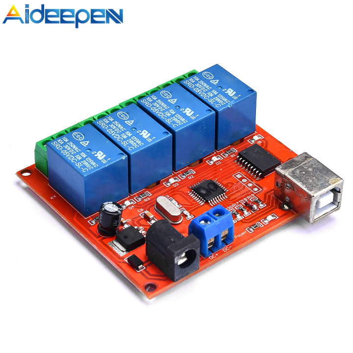 Aideepen USB Computer Control Switch Relay Module 4/8 Channels DC 5V ...