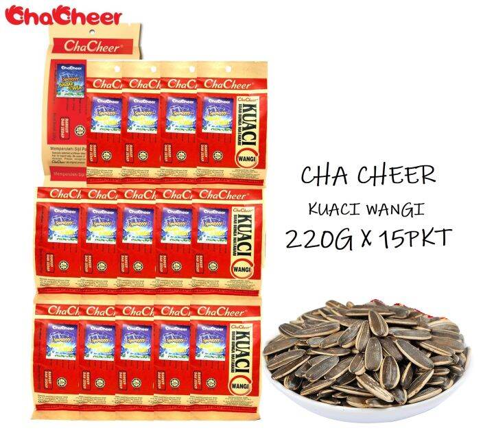 CHA CHEER KUACI BUAH BUNGA MATAHARI (220G x 15) | Lazada