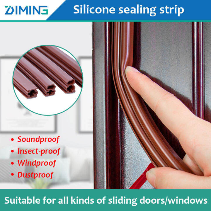 6meters Self Adhesive Silicone Sealing Strip Window Door Rubber Seal