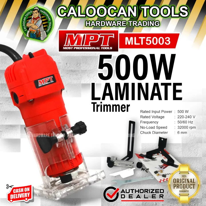 MPT 500W 6mm Laminate Trimmer / Palm Router (MLT5003) CALOOCAN TOOLS ...