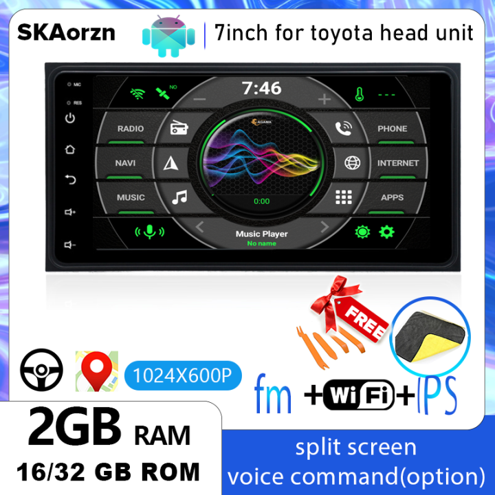 Skaorzn 7inch For Toyota Android12 2gb Ram 2din Car Android Head Unit