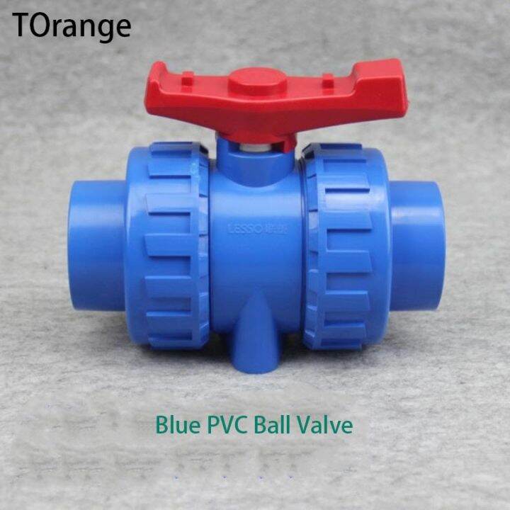 [DUO JINKE] Blue PVC Ball Valve Union Valve PVC Water Pipe Connector ...