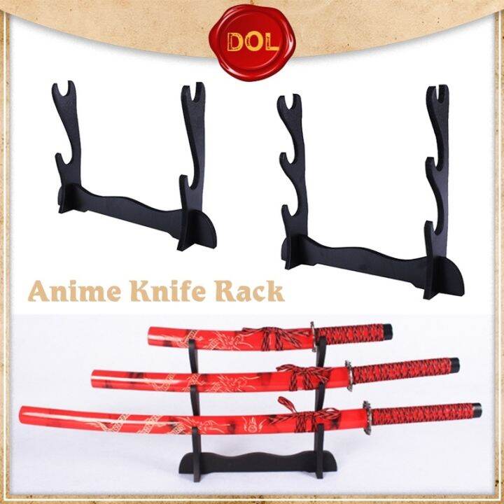 3 Tier Anime Knife Rack Katana Stand Game Weapon Display Rack Plastic ...