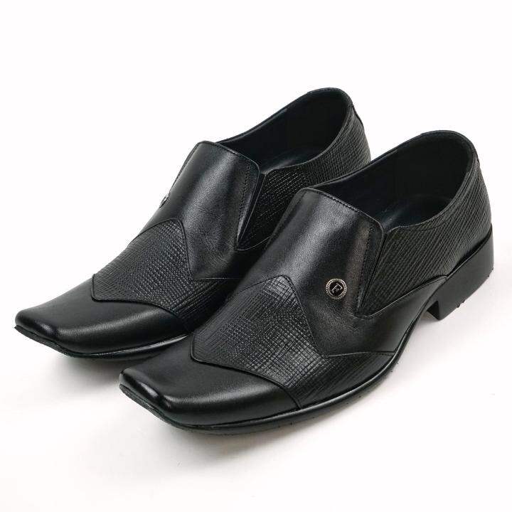 Sepatu Pantofel Pria Kulit Formal Men Shoes Fold Design F660 | Lazada ...