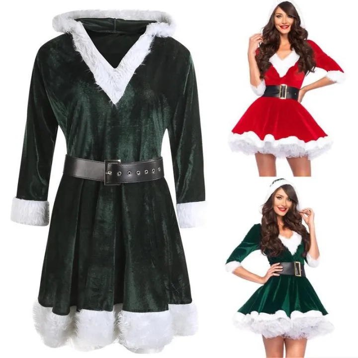The new 2022 European and American Christmas costumes Santa Claus v ...