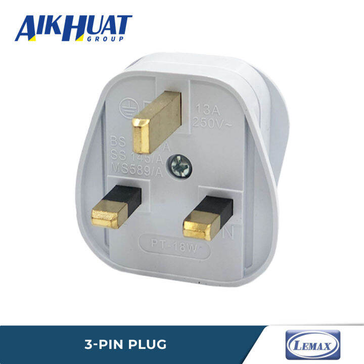 (Sirim) 13A Plug Top | UK Plug & 3-Pin Plug | Kepala Plug Elektrik | Lazada