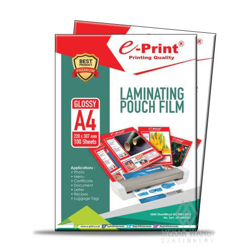 Plastik Laminating A4 Film Pouch e-Print Isi 100 Lembar | Lazada Indonesia