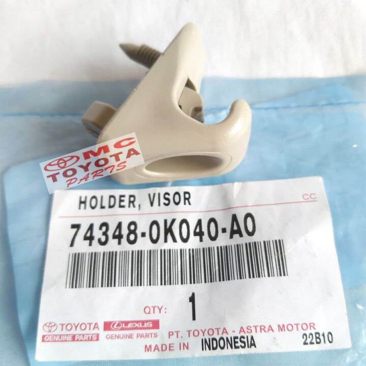 Dudukan Klip Holder Sun Visor Kijang Innova 74348-0K040-A0 | Lazada ...