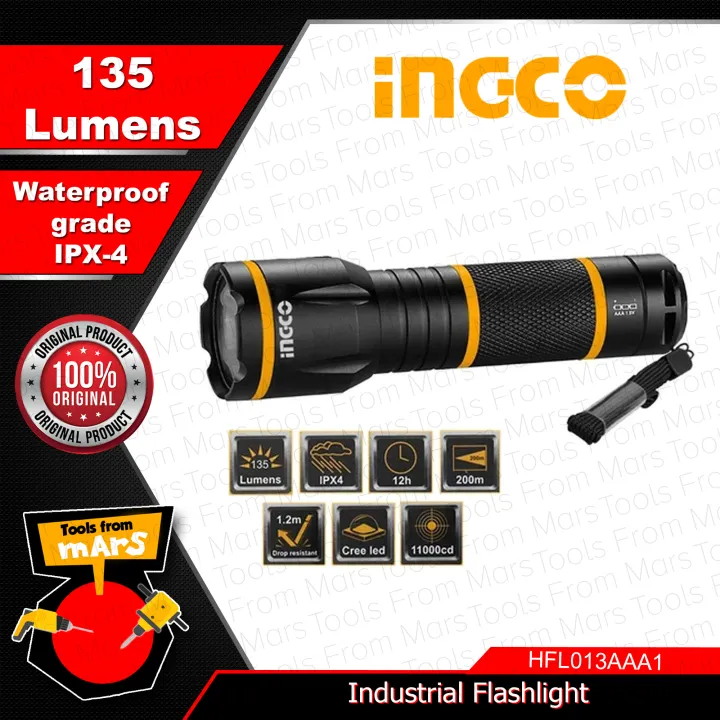INGCO Industrial Flashlight HFL013AAA1 •TOOLS FROM MARS• IHT | Lazada PH