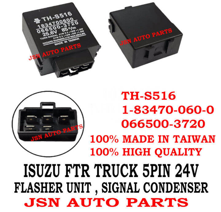 5PIN 24V FLASHER UNIT SIGNAL CONDENSER ISUZU FTR FVR LORRY TRUCK ...