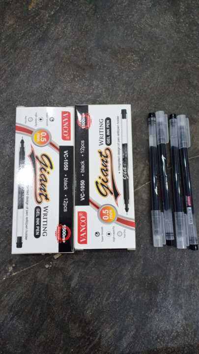 PULPEN HITAM / GEL PEN HITAM / BOLPEN 0.5 MM BERBAGAI JENIS (SATUAN ...