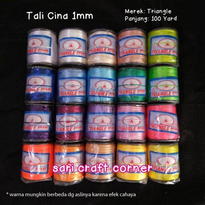 Tali Cina Satin 1mm - Triangle | Lazada Indonesia