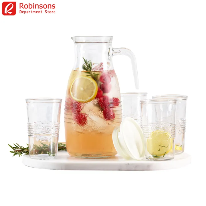 Generic 5pc Old Fashioned Pitcher Set with Lid | Lazada PH