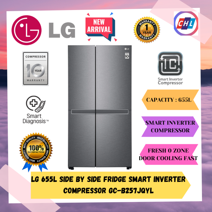 LG 655L Multi Air Flow & Smart Inverter Compressor with Smart Diagnosis ...