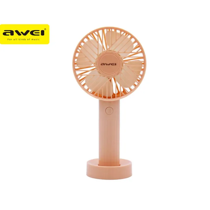 Awei F11 Mini Slim Portable Handy Fan Rechargeable Strong Wind Light in ...