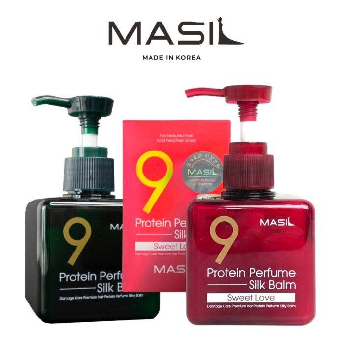 🔥 ของแท้ 🔥 MASIL 9 Protein Perfume Silk Balm [Sweet Love] 180ml. ( EXP. 2025 ) บาล์มโปรตีน MASIL ...