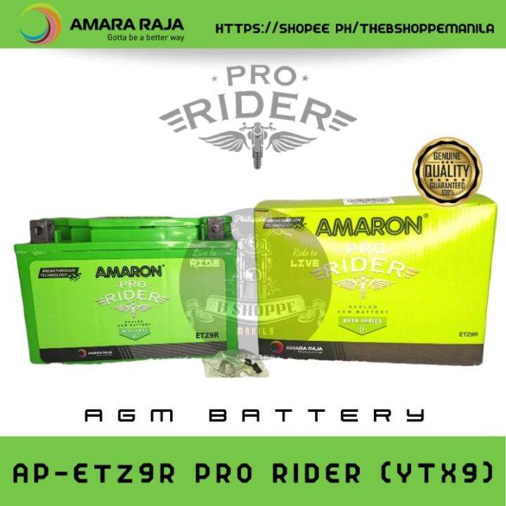 kmjbfd Amaron MCB Z9R (AGM) Pro Rider (YTX9/MF9) MF Motorycle Battery ...