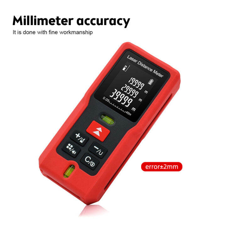 Ukuran Laser jarak Laser Meter 50M 100M pegangan portabel alat pengukur ...