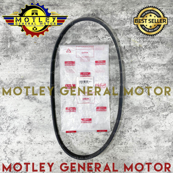 FAN BELT FANBELT DINAMO AMPERE AMPER ALTERNATOR ISUZU DMAX 4JK 4JK1 2.5 2500 ORIGINAL | Lazada ...