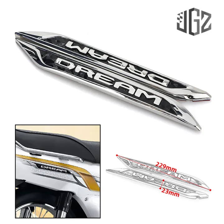 for HONDA DREAM 125cc Motorcycle Fairing 3D Decal Emblem Badge Kit 3M ...