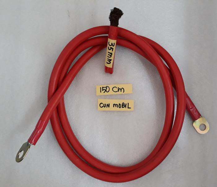 KABEL AKI 35 MM 24V 150 CM UNTUK STATER MESIN DIESEL ATAU GENSET ...