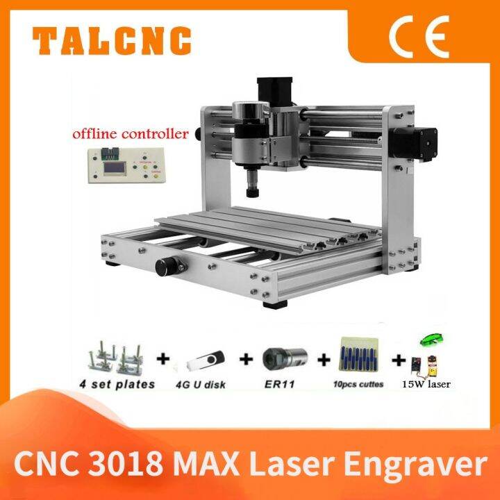 200w Aluminum Alloy Cnc 3018 Max Laser Engraver Cnc Router Machine Grbl