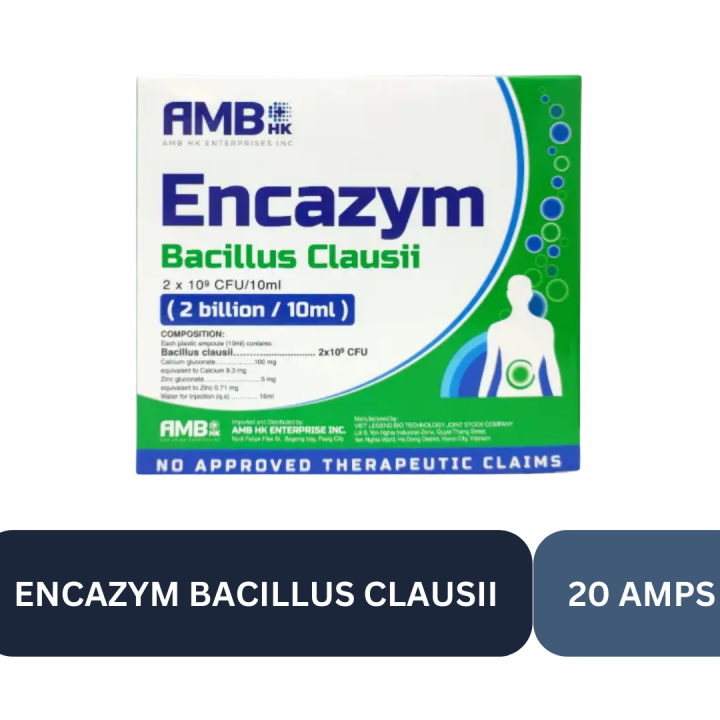 Encazym Bacillus Clausii 1 box 20 pieces | Lazada PH