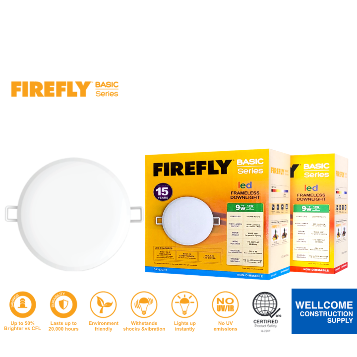 Firefly Round Frameless Downlight | Lazada PH