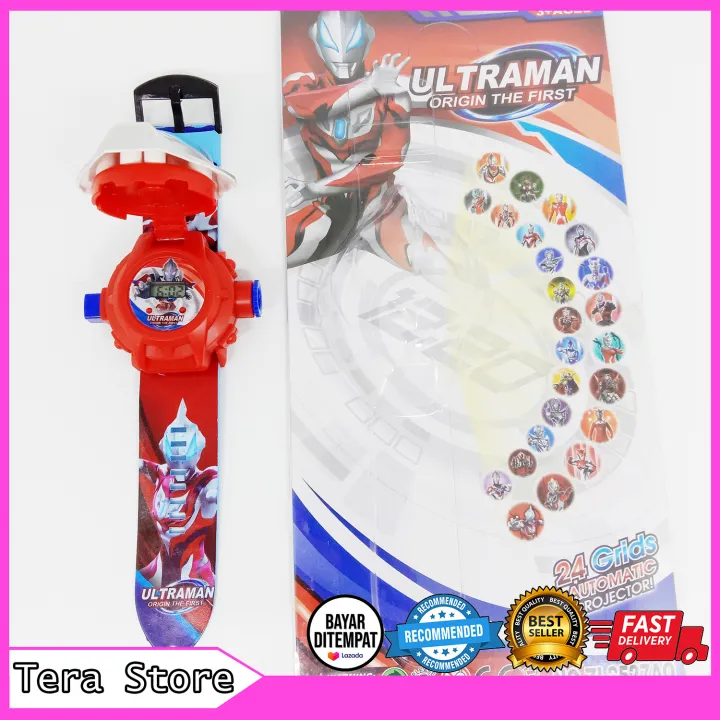 Jam Tangan Anak Senter Kartun Lucu / Jam Anak Cowok Karakter UltraMan ...