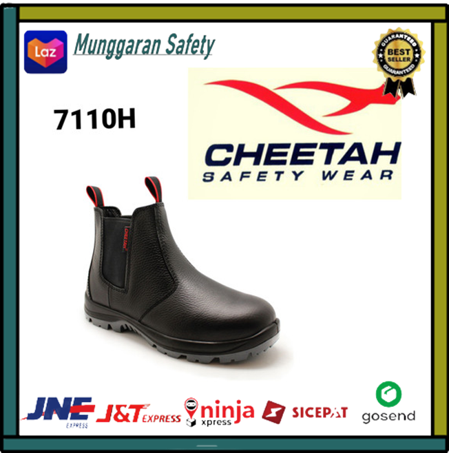 Sepatu Safety Cheetah 7110H Original Hitam | Lazada Indonesia