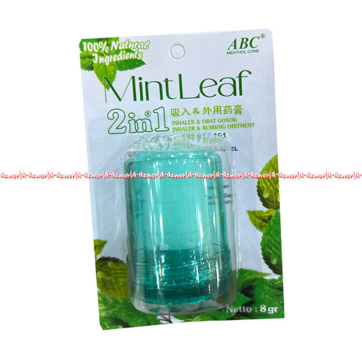 Mintleaf 2in1 8gr Inhaler & Obat Gosok Rubbing Ointment in Haler Abc ...