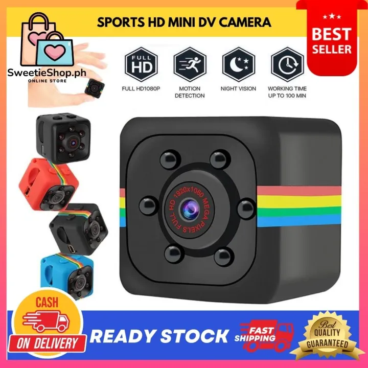 Sweetie Shop SQ11 Mini Camera HD 1080P Sensor Night Vision Camcorder ...