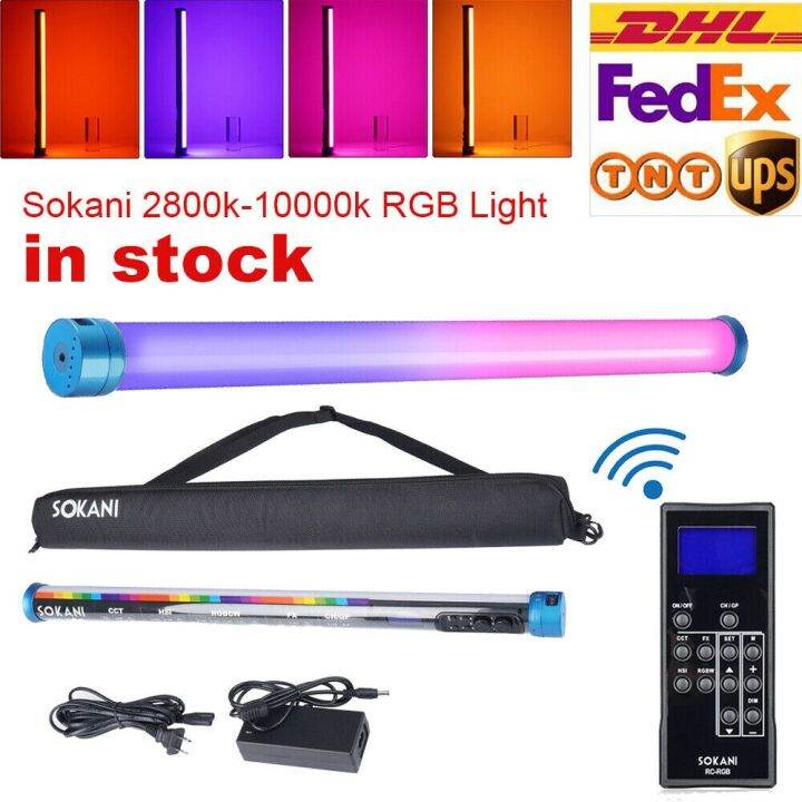 LED Sokani X25 RGB Colorful Lamp Handheld Tube Stick Photography Light ...