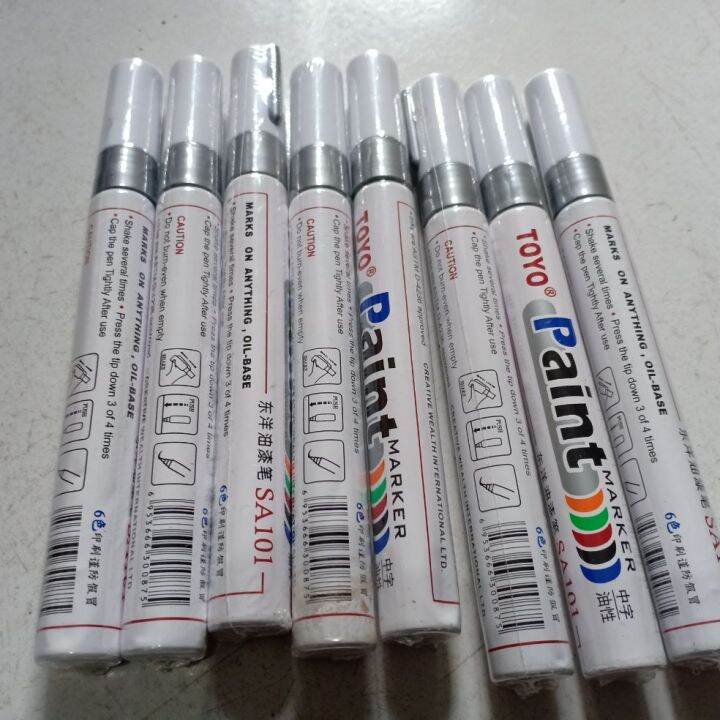Spidol Ban Mobil Toyo Silver 4 pcs | Lazada Indonesia