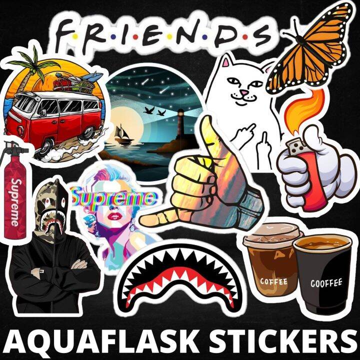 COOL WATERPROOF VINYL STICKER SETS FOR AQUAFLASK & HYDROFLASK | Lazada PH