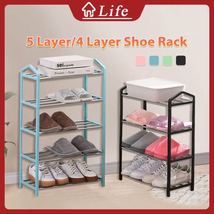 Simple multi-layer shoe stand stainless steel Stackable shoe rack ...