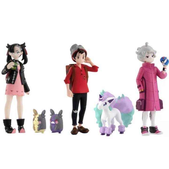 BANDAI Pokemon Trainer Bede Victor Marnie Model Figures Head Can Be ...